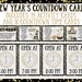 New Years Eve Countdown Time and Activity Cards New Years - Etsy