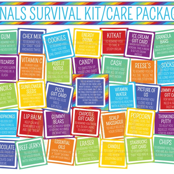 Care Package Sticker Kit - Etsy