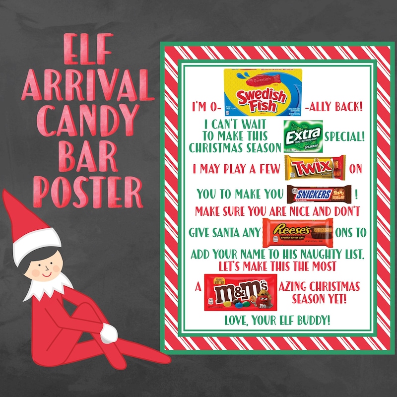 Elf on the Shelf Posters - Etsy