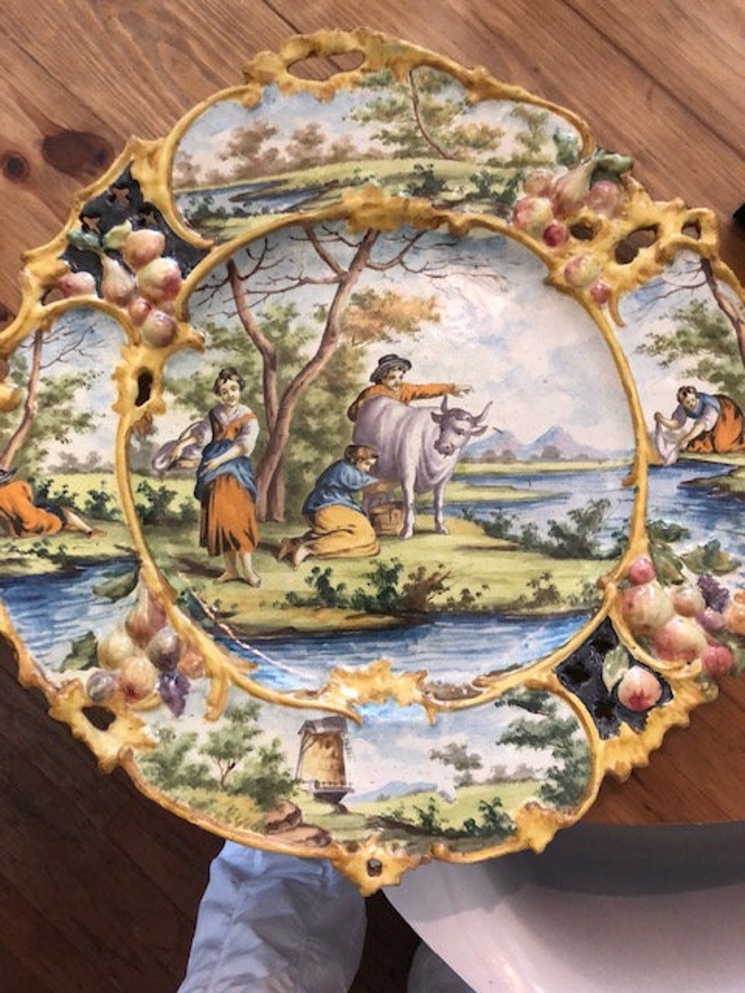 Large Ceramic Wall Platter - Etsy