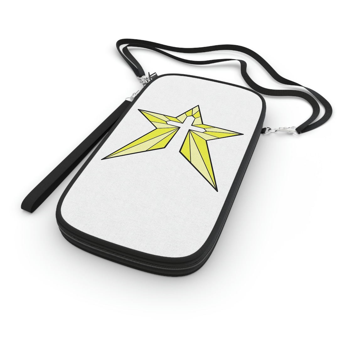Passport Wallet - Star Cross Design in White - Etsy