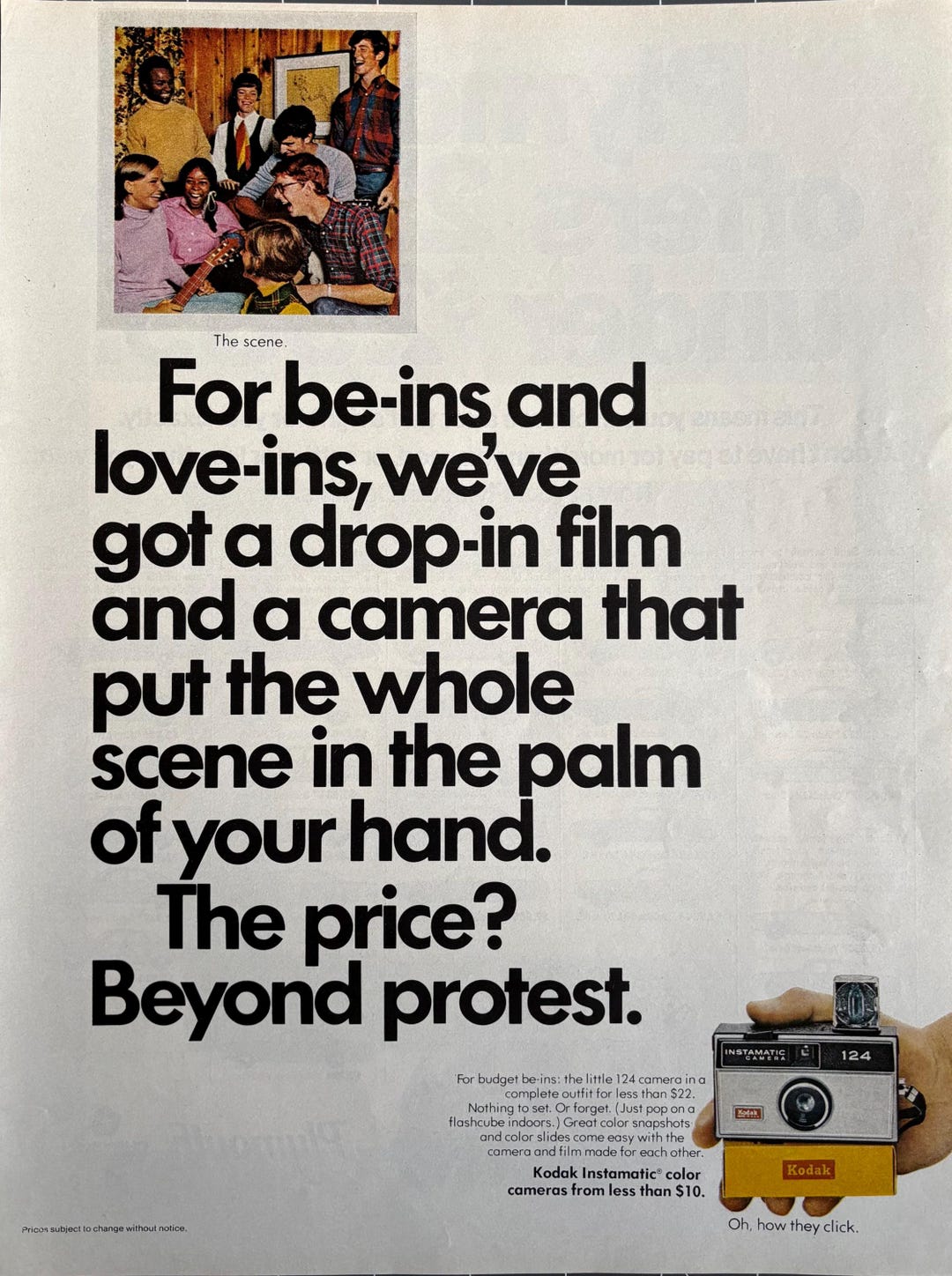 1970 Kodak Instamatic Original Vintage Advertisement Film Camera Ad - Etsy