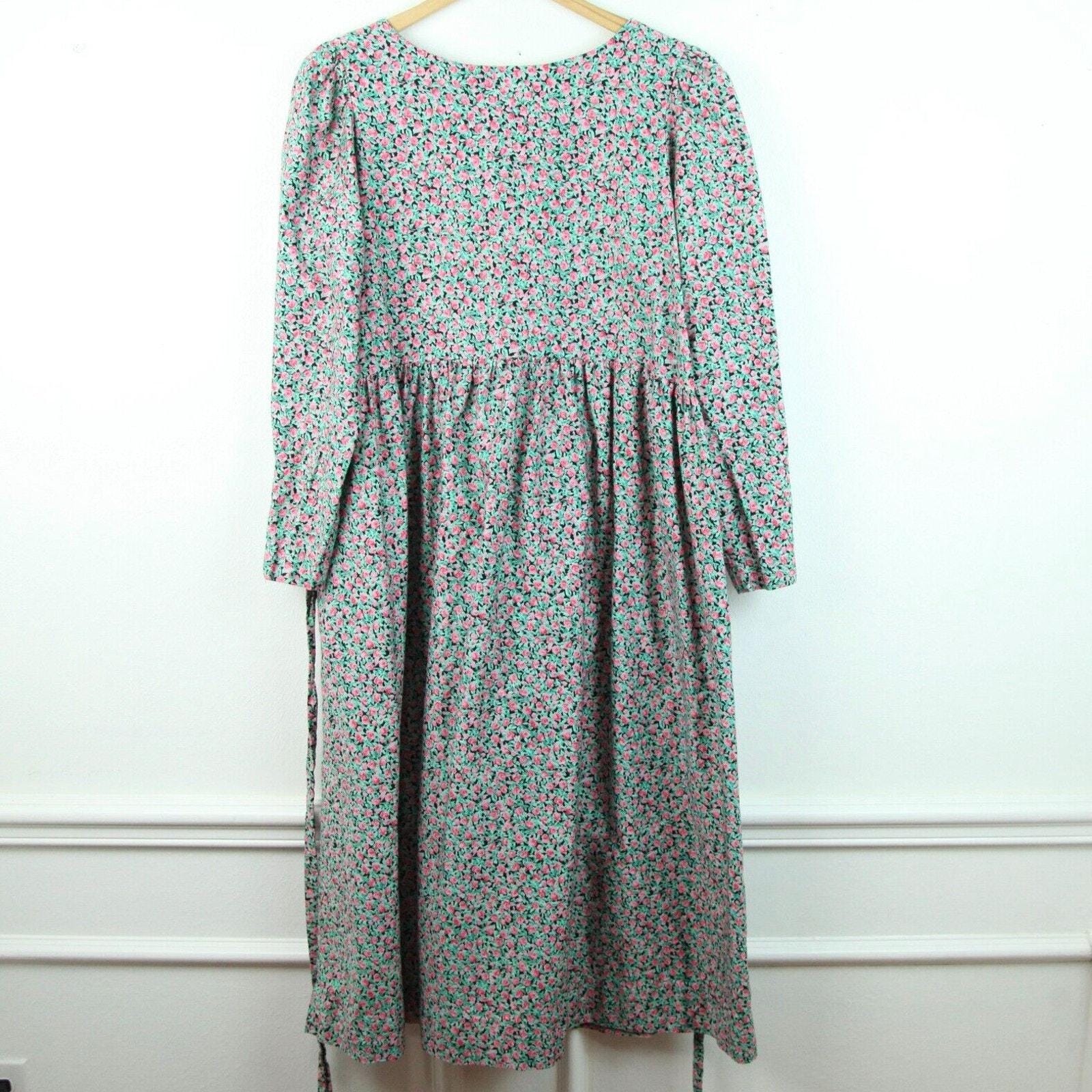 Vintage Large Maternity Dress 80s 90s Floral Bloomcore Cottagecore ...