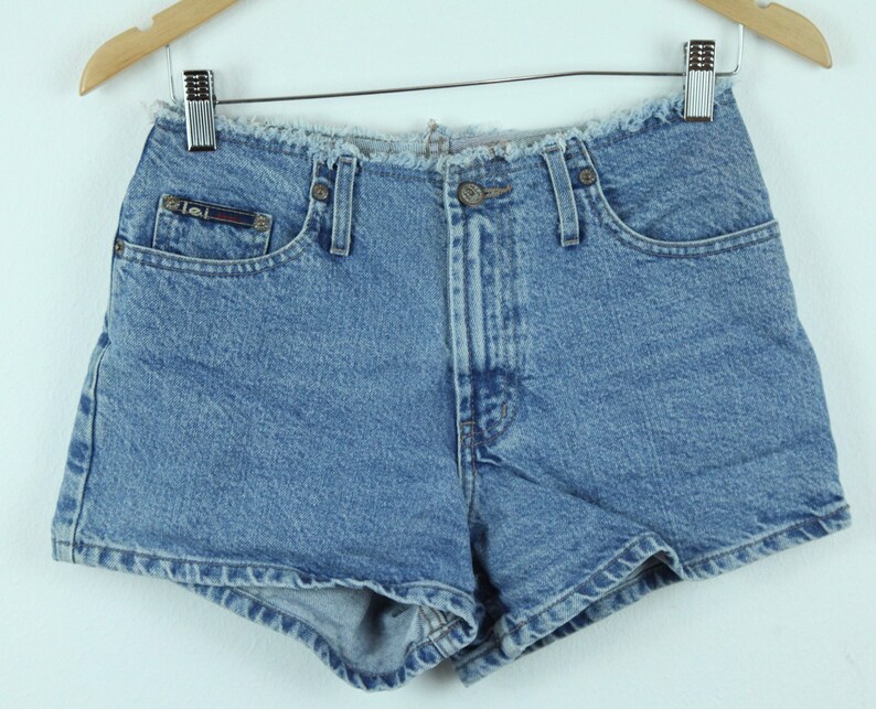 Vintage 90s L.E.I. Low Rise Ultra Short Shorts Denim Jean - Etsy