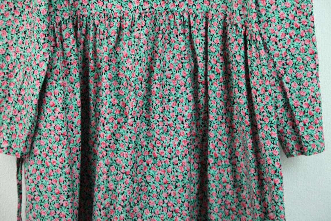 Vintage Large Maternity Dress 80s 90s Floral Bloomcore Cottagecore ...