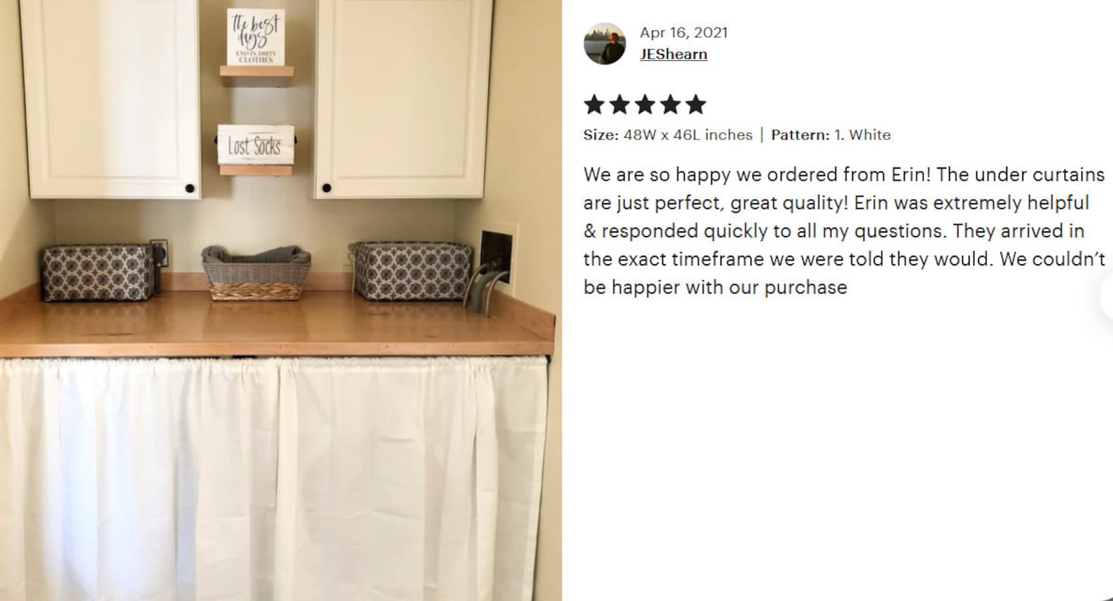 Cupboard Curtains, Undercounter, Cabinet, Vanity Fabric, Panel, Kitchen ...