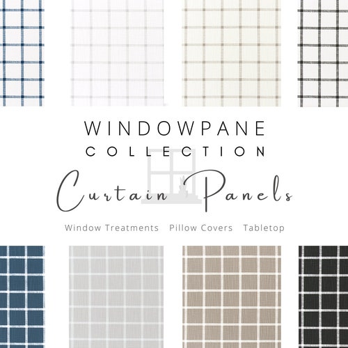 Modern Farmhouse Curtains Check Linen Country Farmhouse - Etsy Modern Farmhouse Curtains Check Linen Country Farmhouse - Etsy