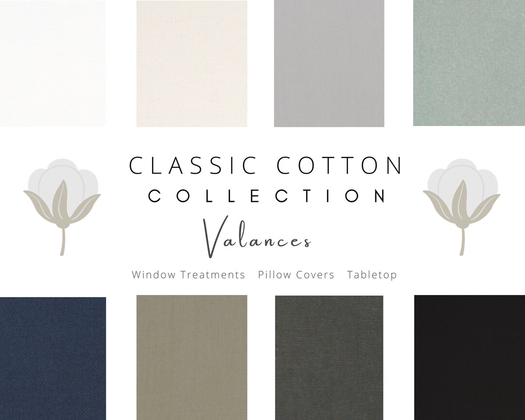 Solid, White, Valances, Custom, Window, Treatment, Covering, Shade ...