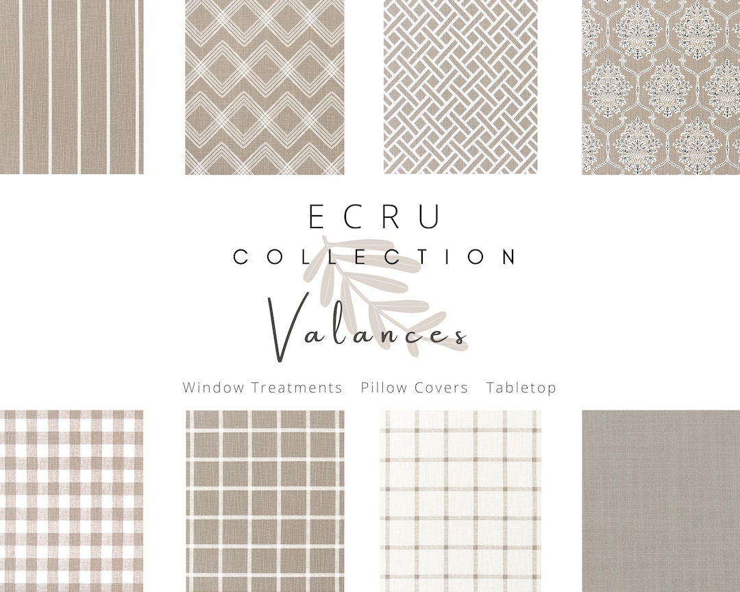 Ecru, Valances, Linen Look, Custom Window Treatments, Drapery, Modern ...