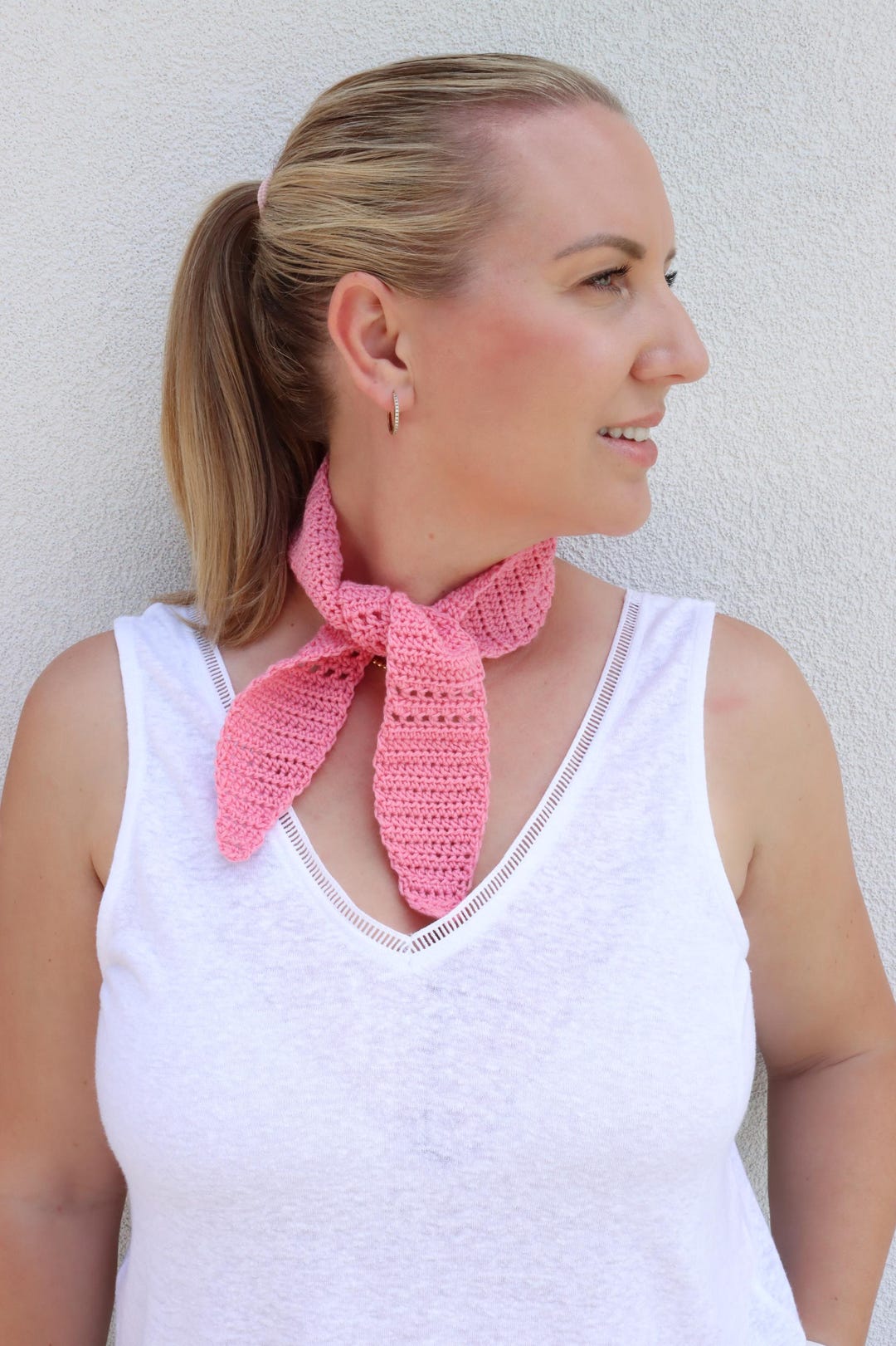 CROCHET PATTERN & VIDEO/ Crochet Neckerchief Pattern - Crochet Kerchief ...