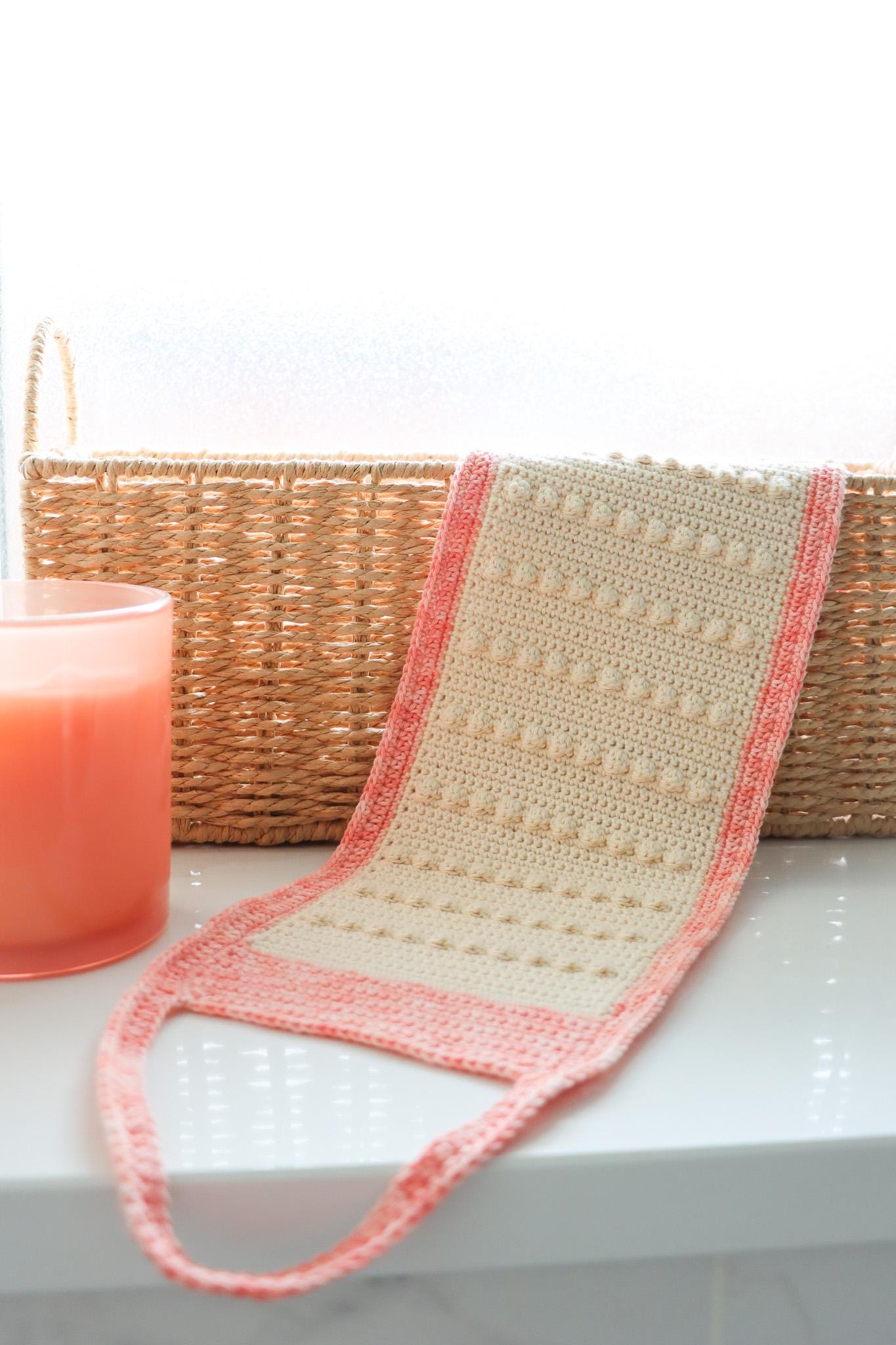 CROCHET LOOFAH PATTERN / Crochet Shower Set Pattern - Crochet Back ...