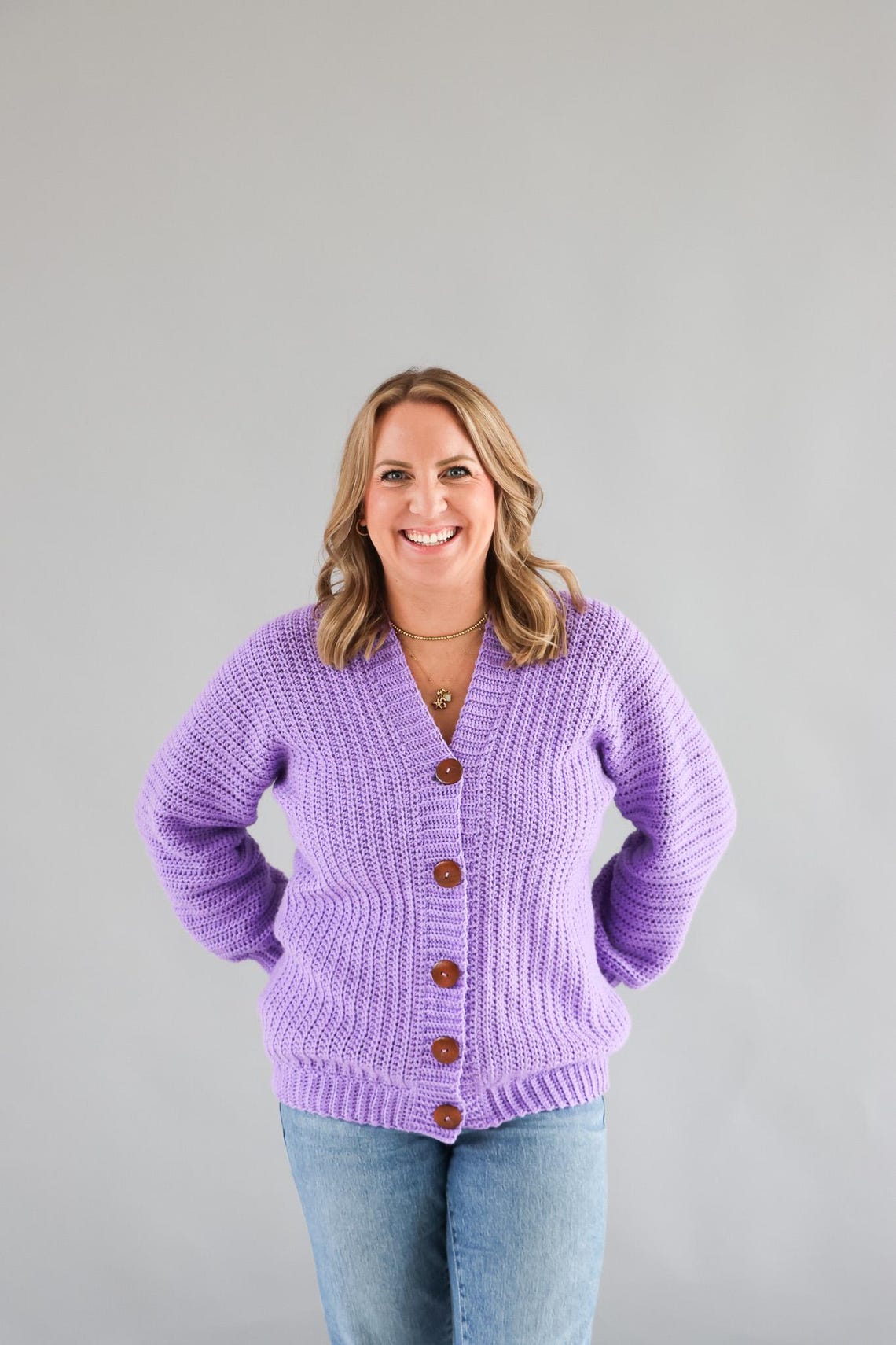 Crochet PATTERN & VIDEO / EASY Crochet Cardigan - Size-inclusive (9 ...