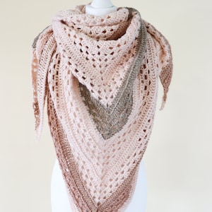 CROCHET SHAWL PATTERN & Video / Crochet Shawl - Crochet Scarf Pattern ...