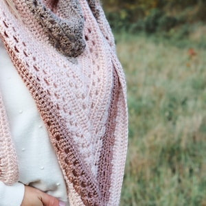 CROCHET SHAWL PATTERN & Video / Crochet Shawl - Crochet Scarf Pattern ...