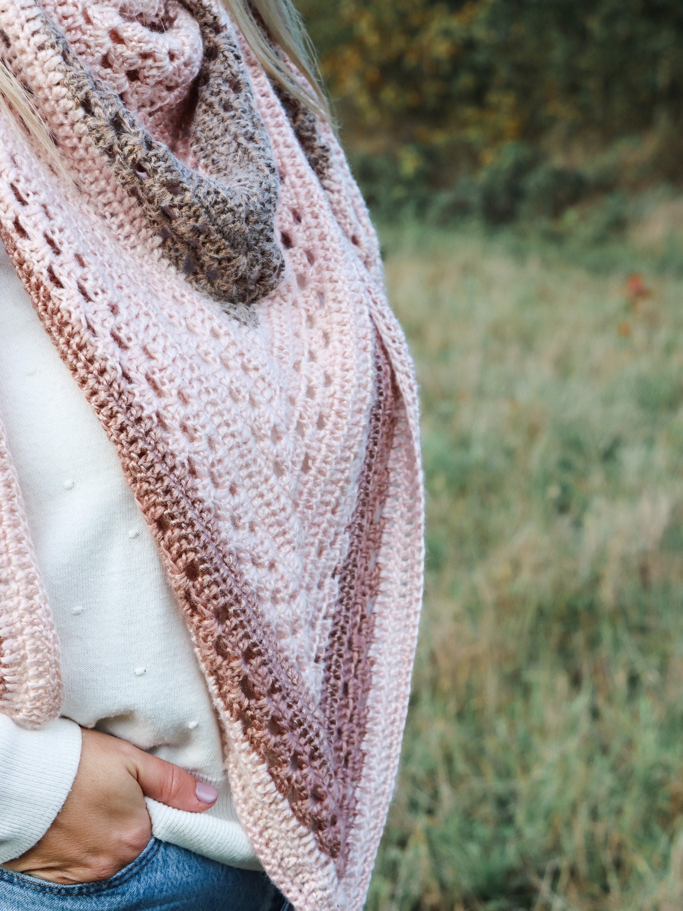 CROCHET SHAWL PATTERN & Video / Crochet Shawl - Crochet Scarf Pattern ...