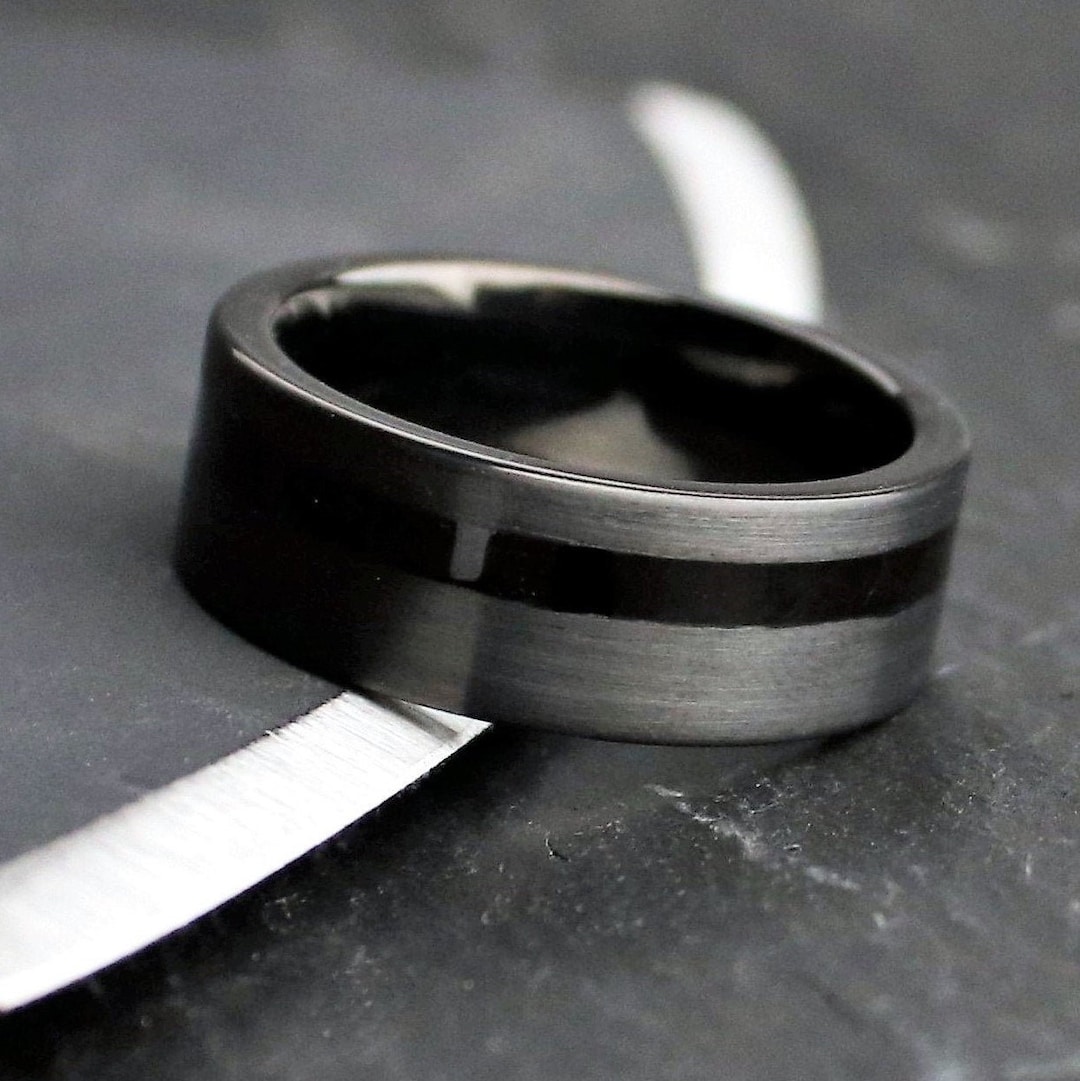 Ancient Wood, Bog Oak Ring, Black Wood Ring, History Ring, Wood Promise ...