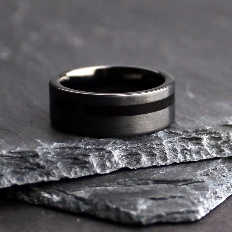 Ancient Wood, Bog Oak Ring, Black Wood Ring, History Ring, Wood Promise ...