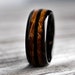 The Curator, Bourbon Whiskey Barrel Black Tungsten Wedding Rings, 8 Mm ...