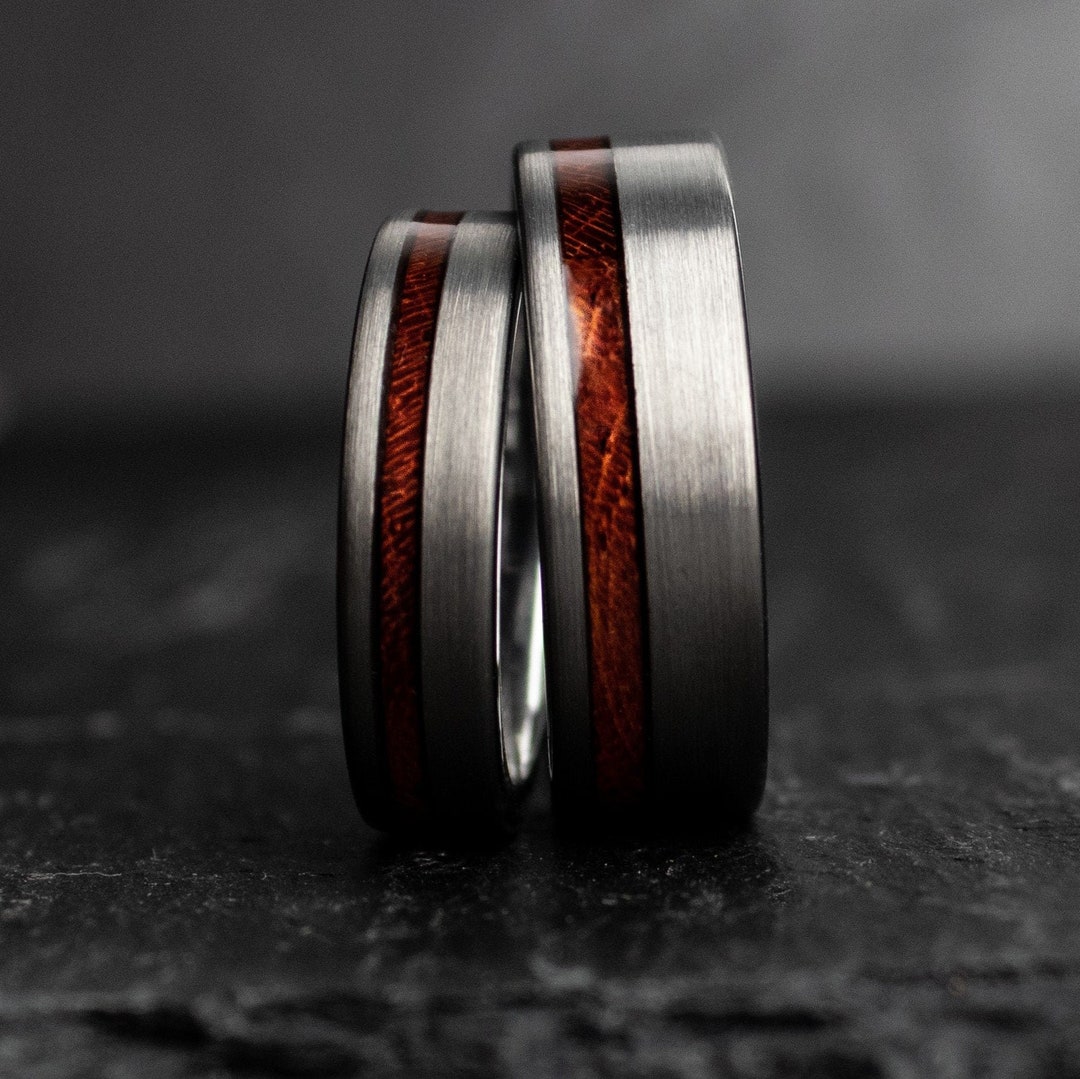 The Sequoia Set, Sequoia Ring Set, California Redwood Rings, Ring Set, Redwood Ring Set, Wood ...