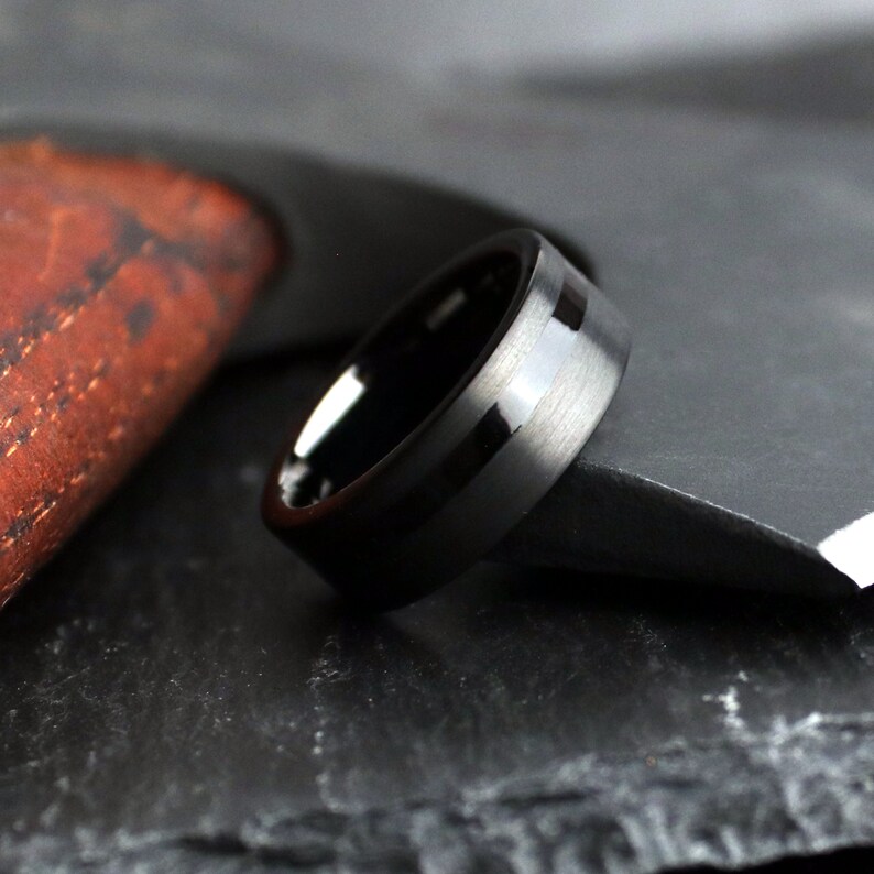 Ancient Wood, Bog Oak Ring, Black Wood Ring, History Ring, Wood Promise ...