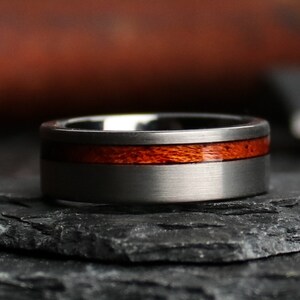 The Sequoia, Red Wood Ring, California Wood Ring, Handmade Wood Ring ...