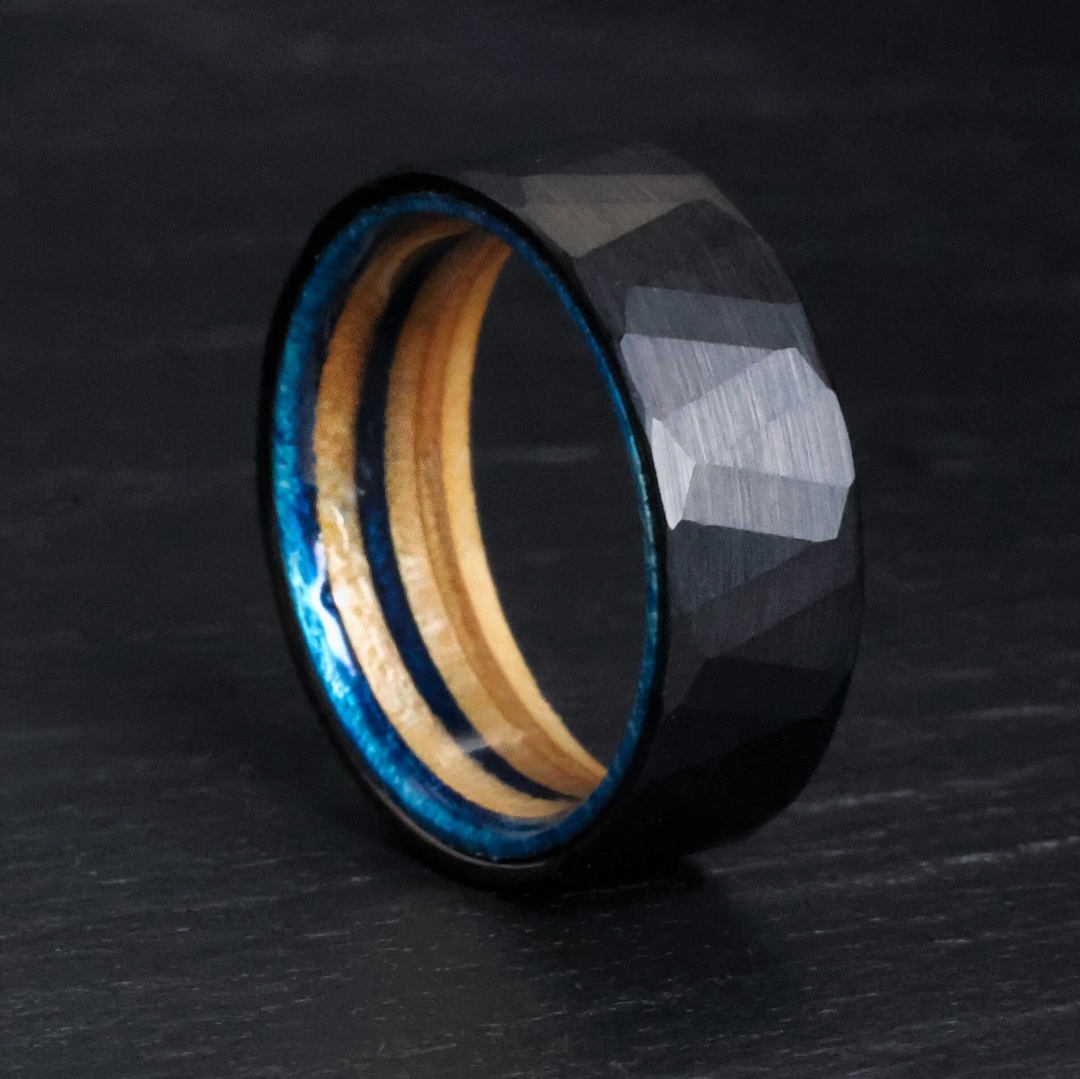 The Kickflip, Skateboard Wedding Ring, Recycled Skateboard Ring, Wooden ...