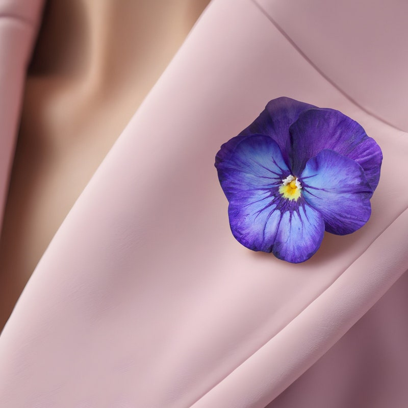 Purple Brooch - Etsy