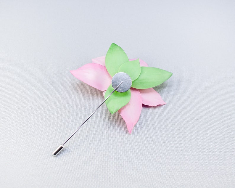 Orchid brooch Lapel flower pin Wedding flower boutonniere | Etsy
