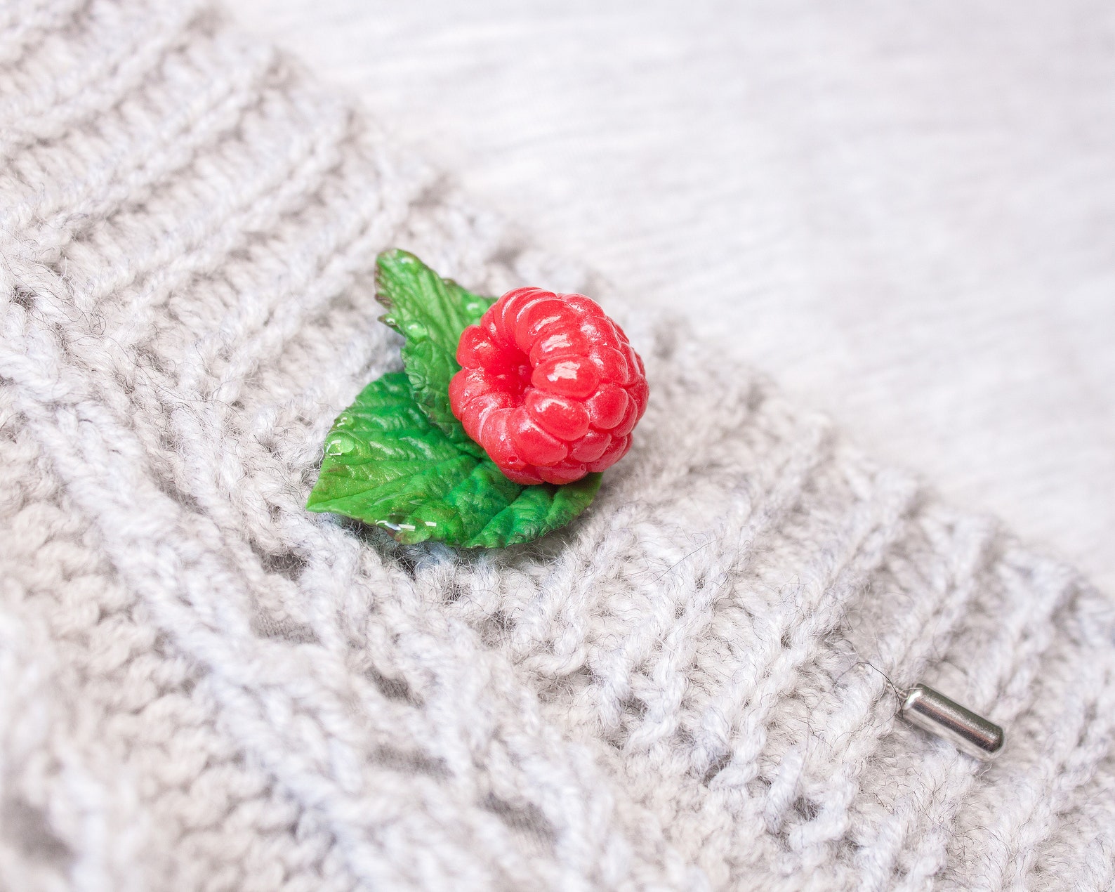 Brooch with raspberries. Berry lapel pin. Woodland botanical | Etsy