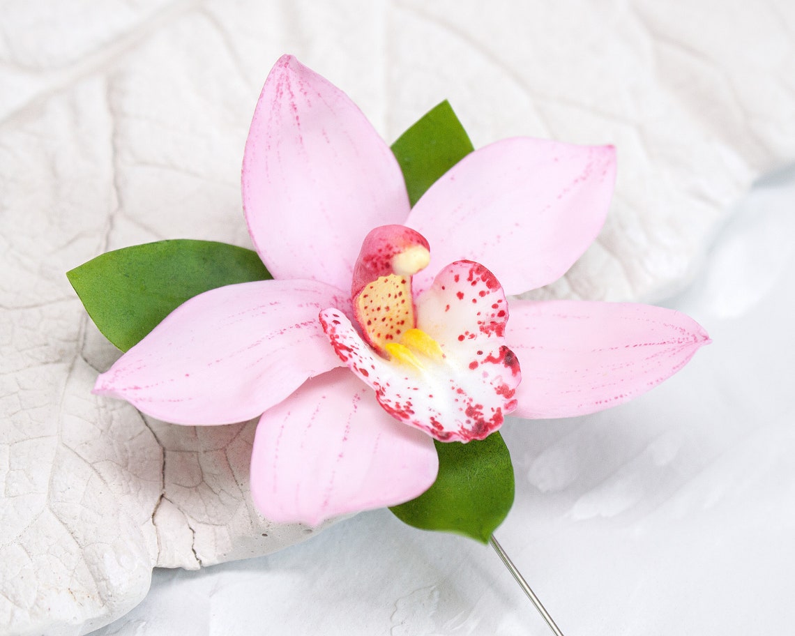 Orchid Brooch Lapel Flower Pin Wedding Flower Boutonniere | Etsy