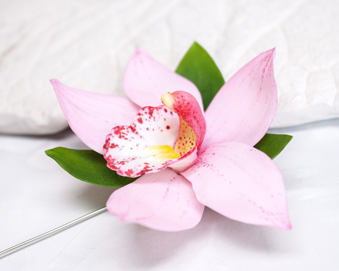 Orchid Brooch Lapel Flower Pin Wedding Flower Boutonniere | Etsy