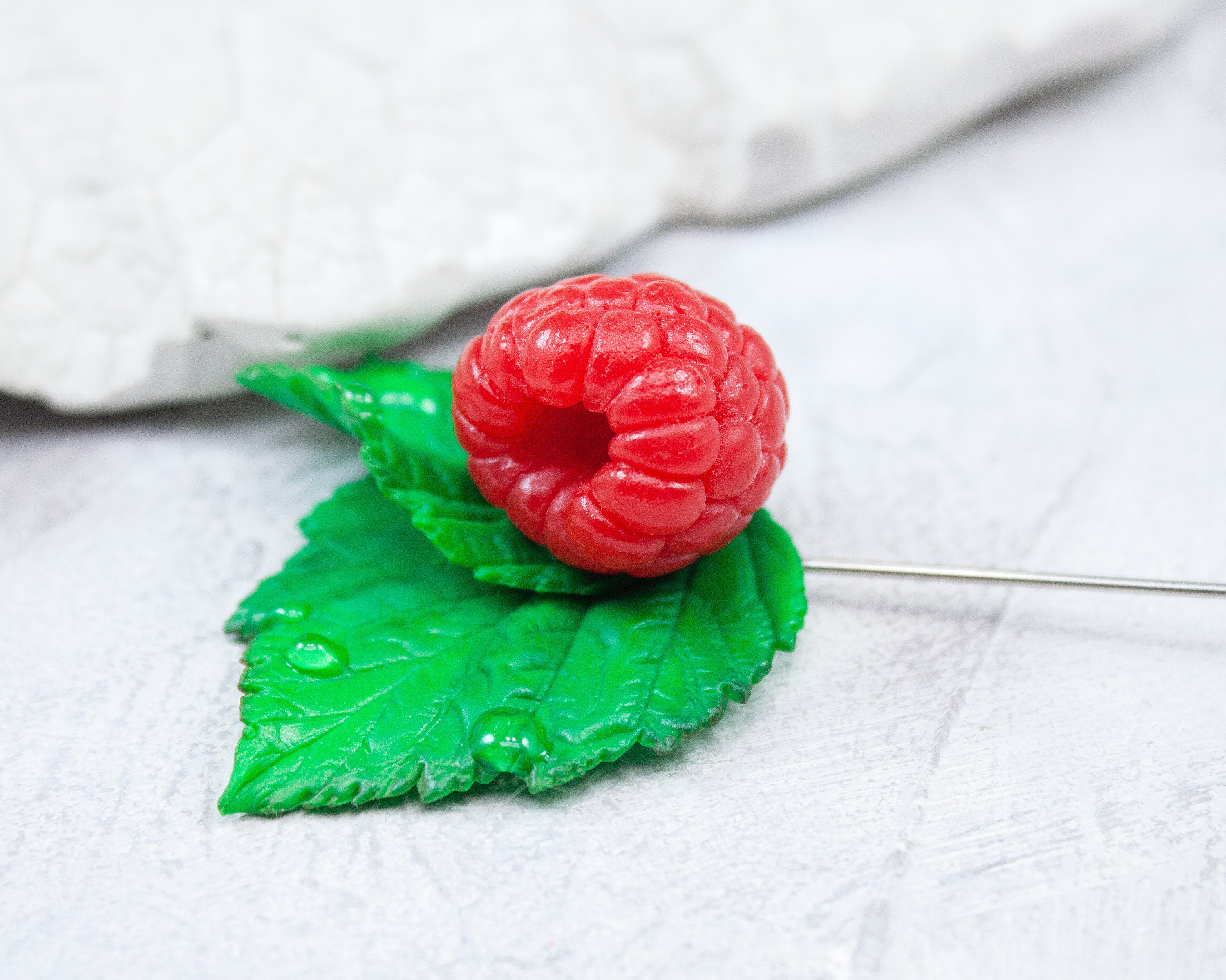Brooch with raspberries. Berry lapel pin. Woodland botanical | Etsy