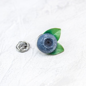 Blueberry Brooch. Berry Pin Brooch. Woodland Botanical Jewelry - Etsy