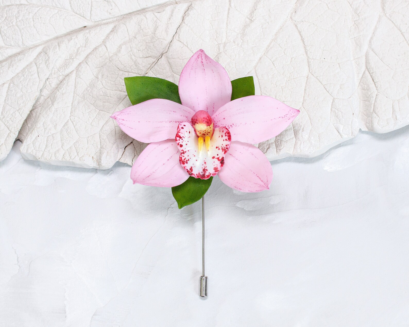 Orchid Brooch Lapel Flower Pin Wedding Flower Boutonniere | Etsy