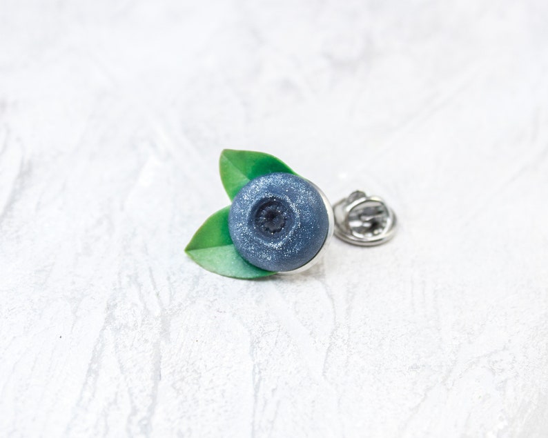 Blueberry Brooch. Berry Pin Brooch. Woodland Botanical Jewelry - Etsy