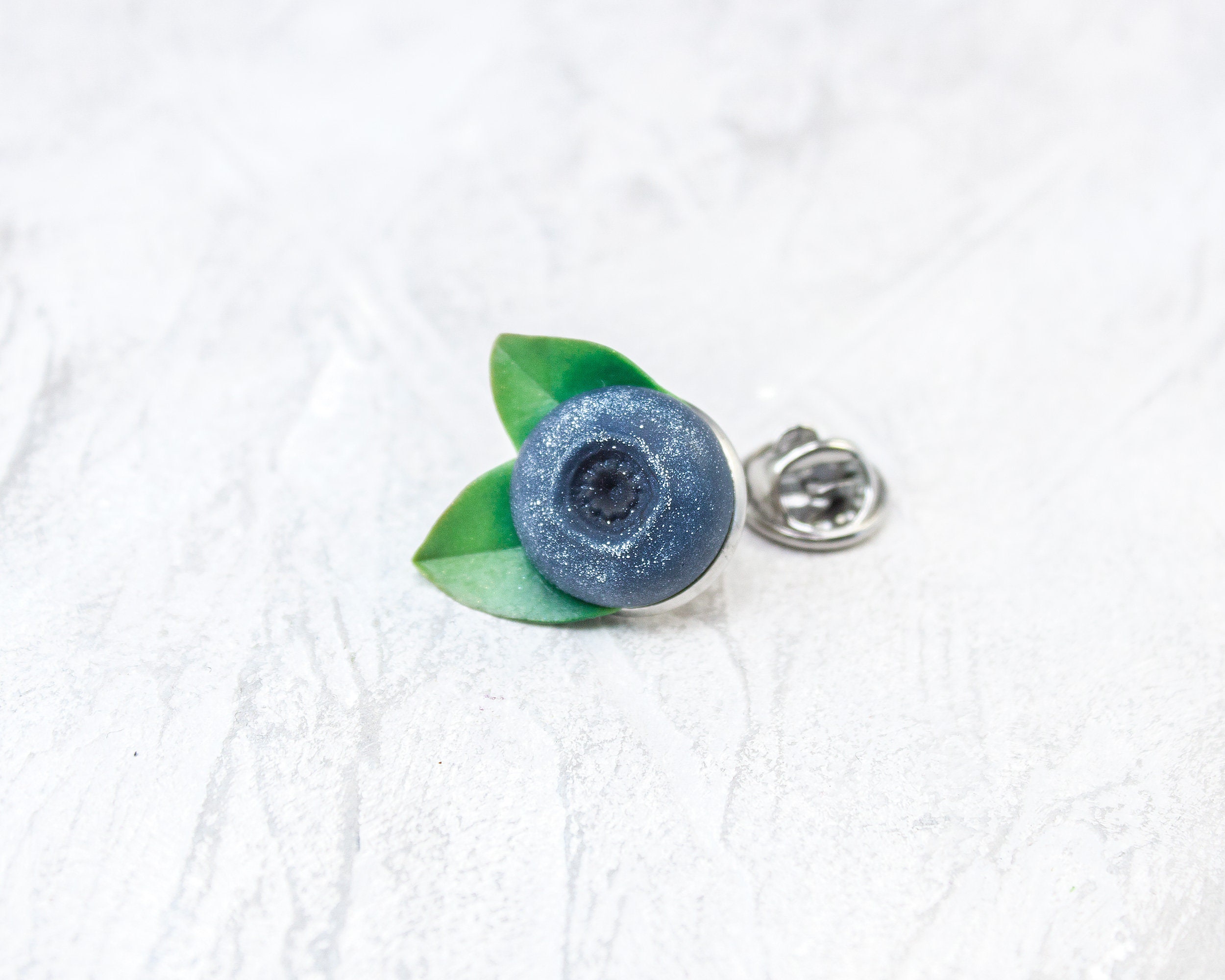 Blueberry Brooch. Berry Pin Brooch. Woodland Botanical Jewelry - Etsy ...