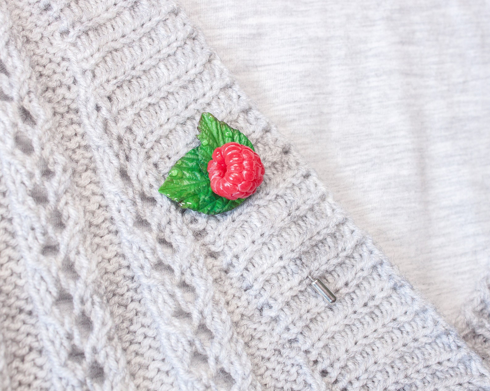 Brooch with raspberries. Berry lapel pin. Woodland botanical | Etsy