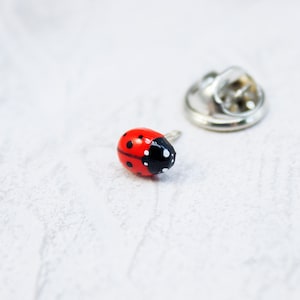 Ladybug Pin Realistic Miniature Ladybird Brooch - Etsy