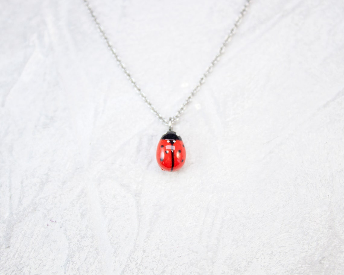 Ladybug Pendant. Realistic Miniature Ladybird. Cute Pendant - Etsy
