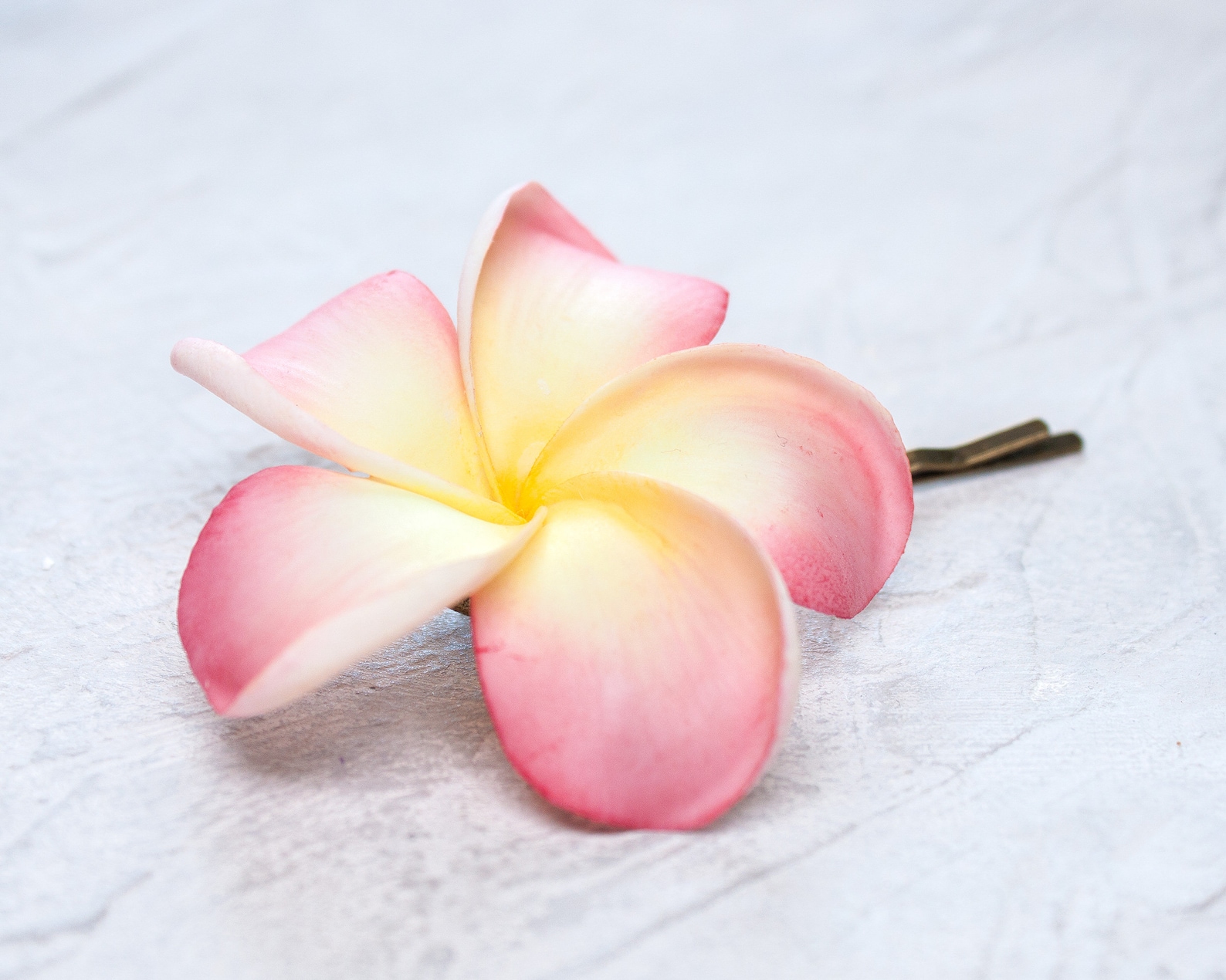 Pink Plumeria Hair Pin - Handmade Tropical Wedding Hair Accessory - Etsy