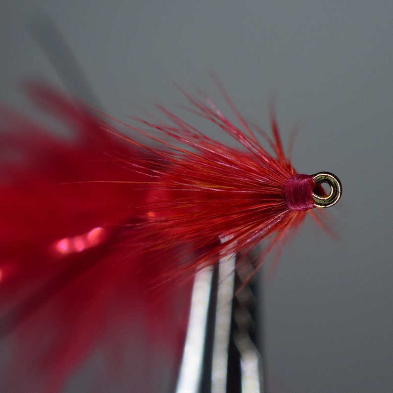 RED WOOLLY BUGGER Size 6 Fishing Flies Streamer Attractor - Etsy