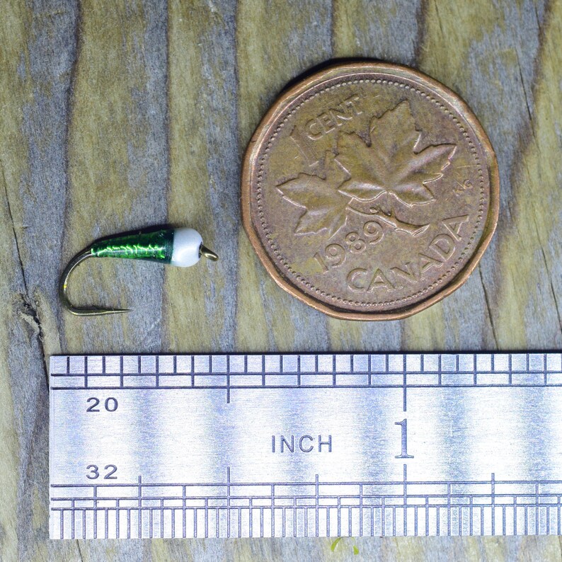 Fishing Flies GREEN CHIRONOMID 14 Midge Pupa Fly Box Fly - Etsy