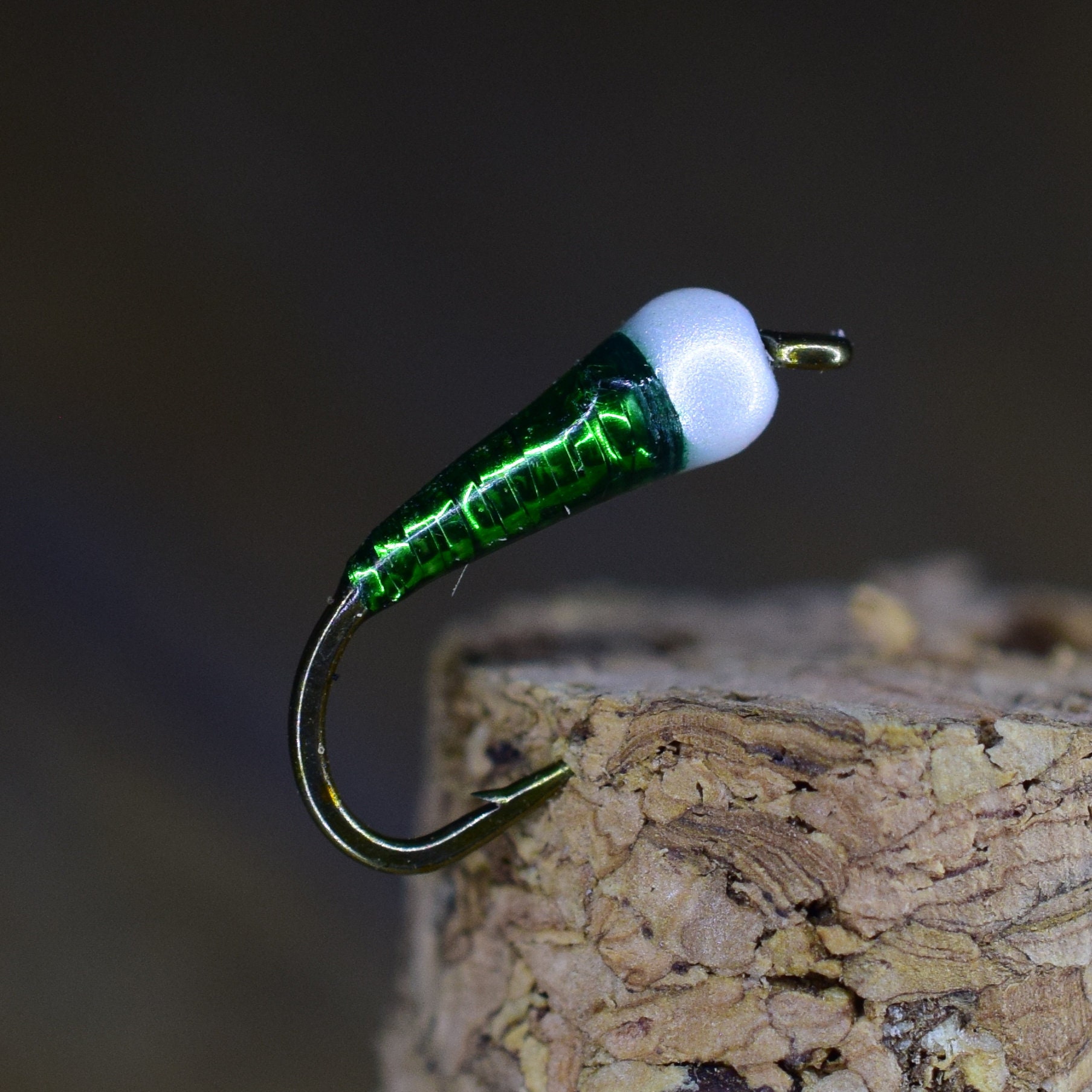 Fishing flies GREEN CHIRONOMID 14 midge pupa fly box fly | Etsy