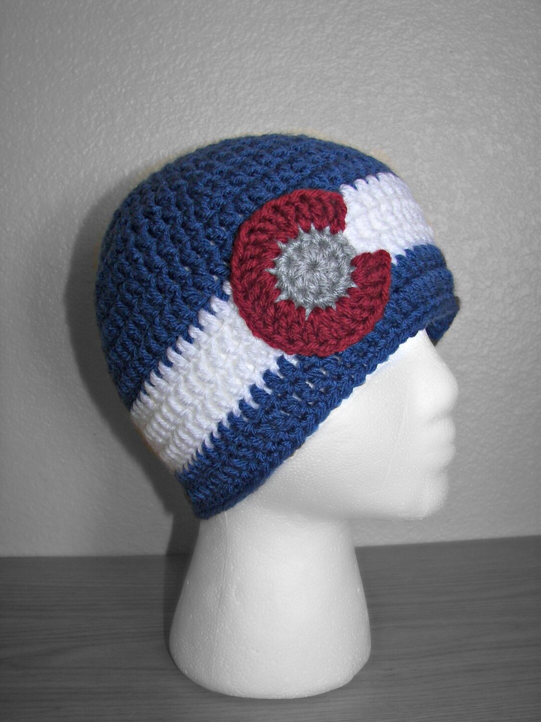 Colorado Avalanche Inspired Beanie - Etsy