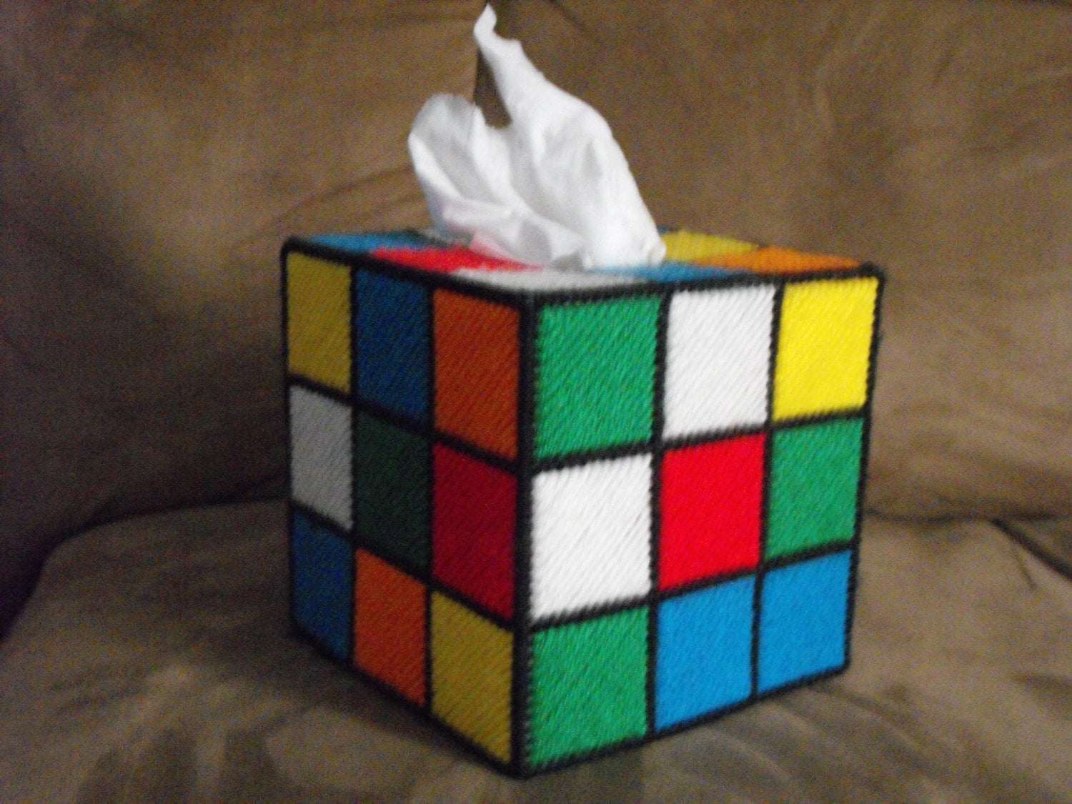 Rubiks Cube Tissue Box - Etsy