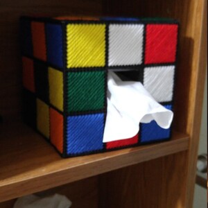 Rubiks Cube Tissue Box - Etsy