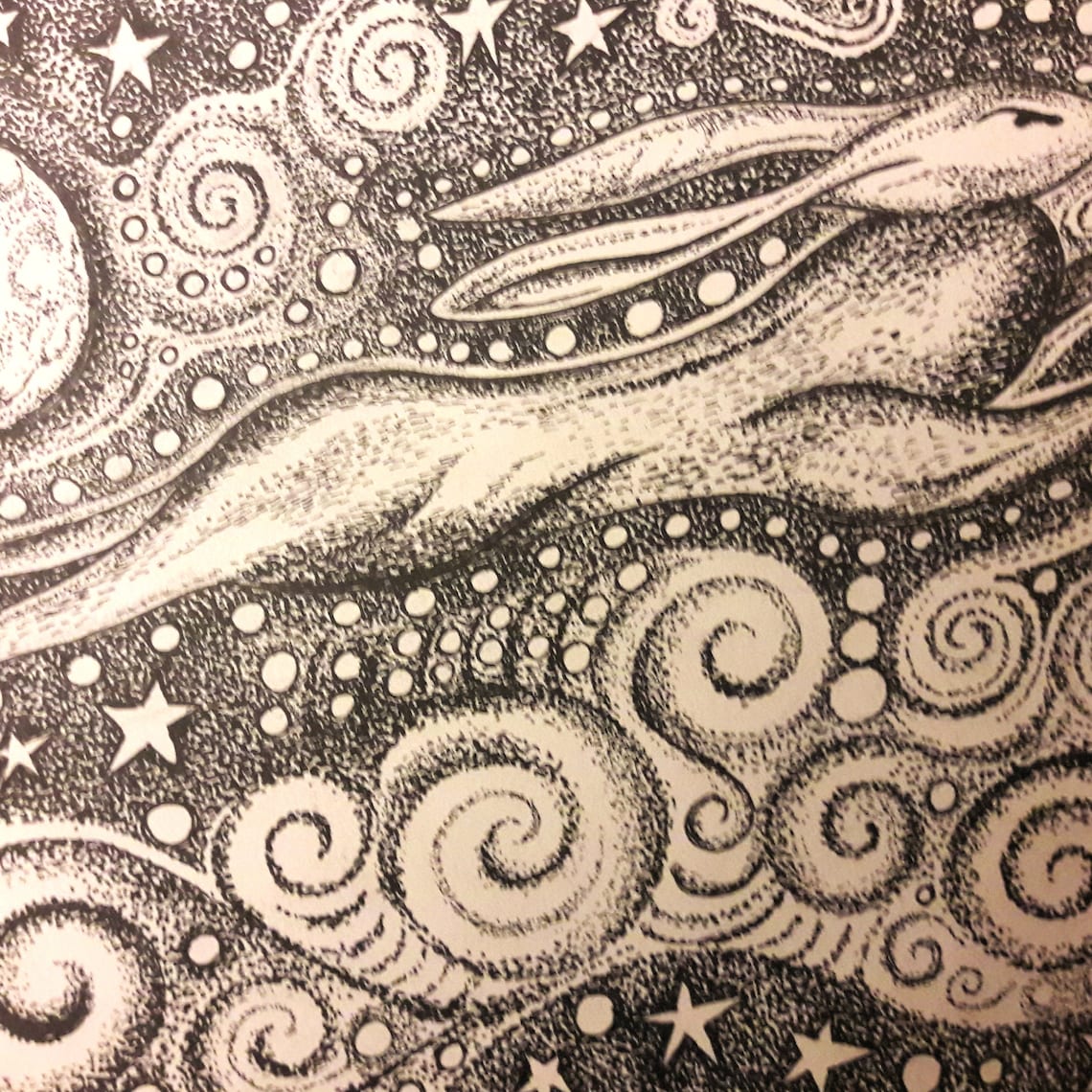 Magical, Mystical Hare Print - Etsy UK