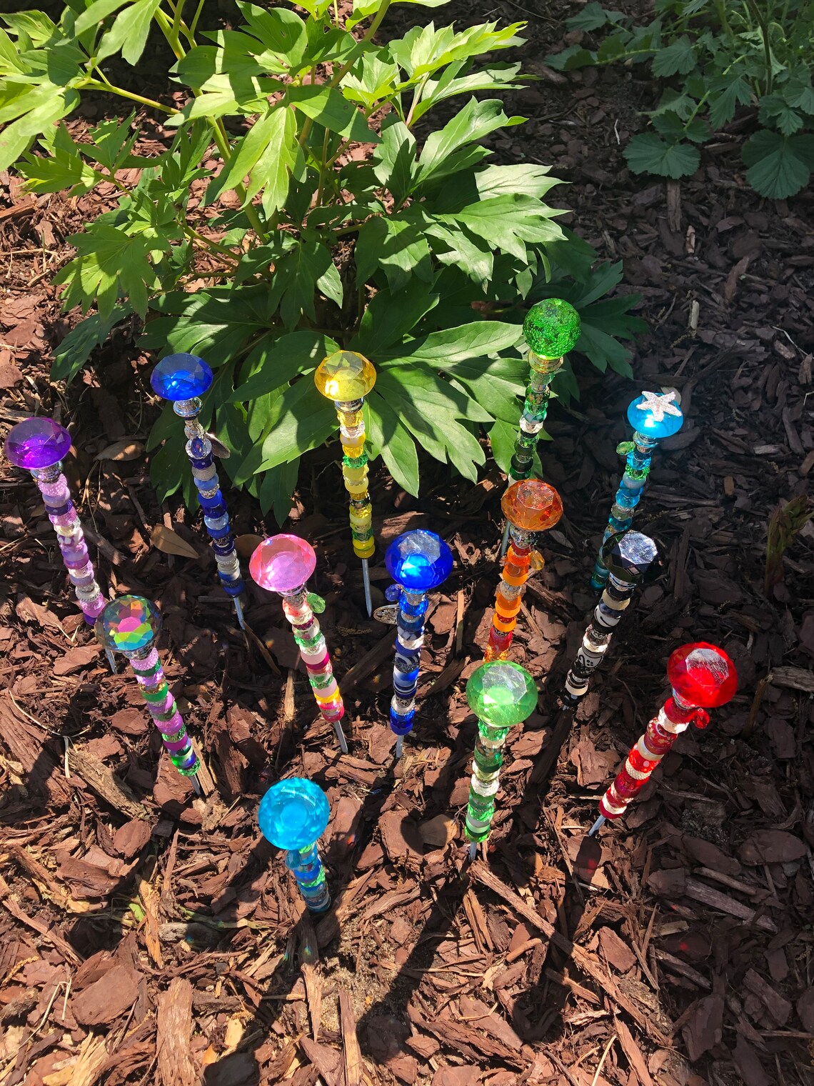 BEADED GARDEN RODS - Etsy