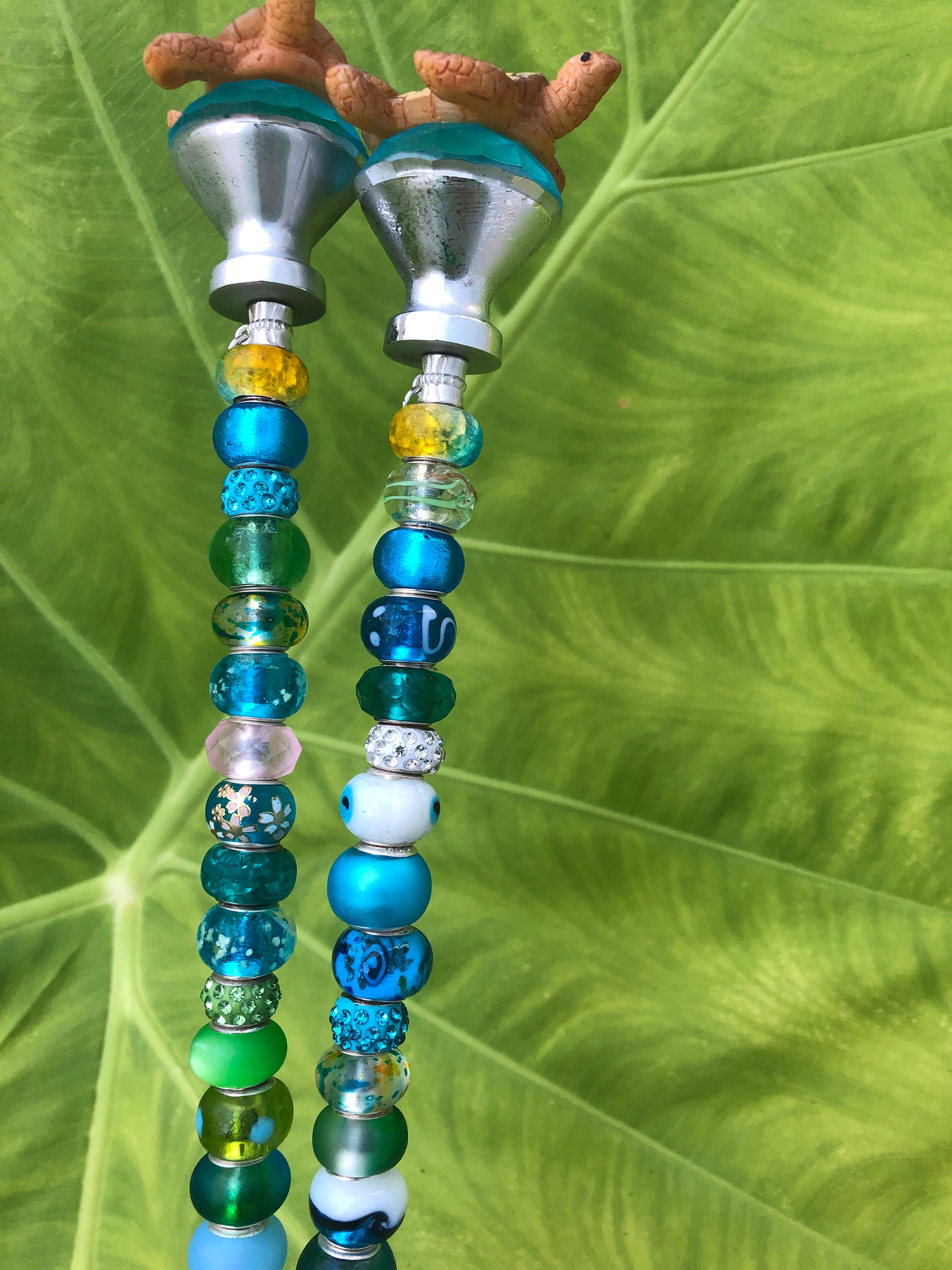 SEA TURTLE Sparkly Garden Rod - Etsy