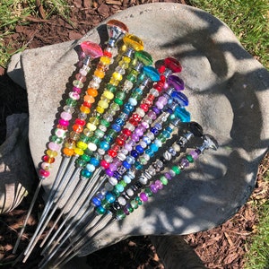 BEADED GARDEN RODS - Etsy